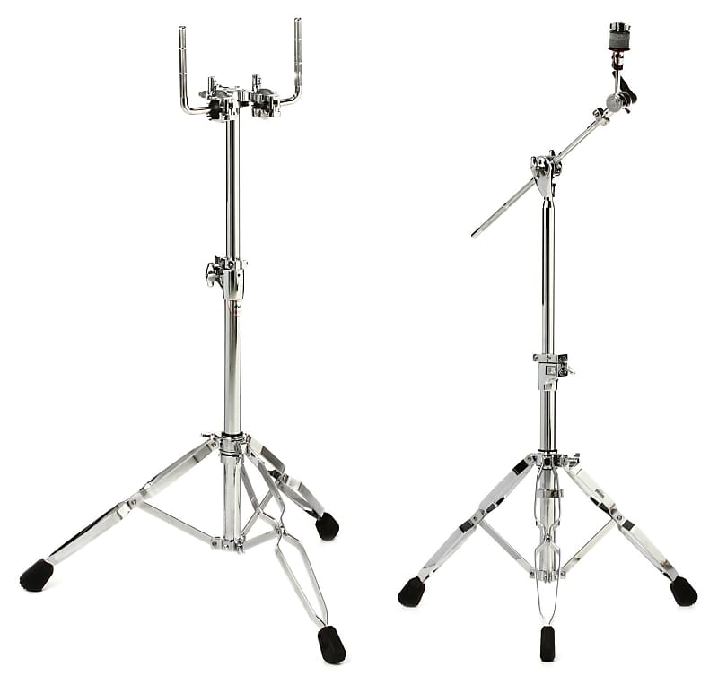 DW DWCP9900 9000 Series Heavy Duty Double Tom Stand Bundle | Reverb