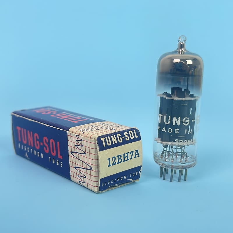 Tung-Sol 12BH7 Black Plate | NOS NIB | Vintage Vacuum Tube | | Reverb