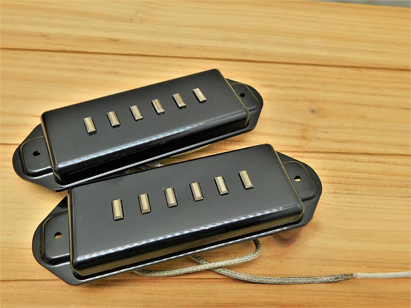 Staple Dogear P-90 Pickup Set Black Alnico 5 | Reverb