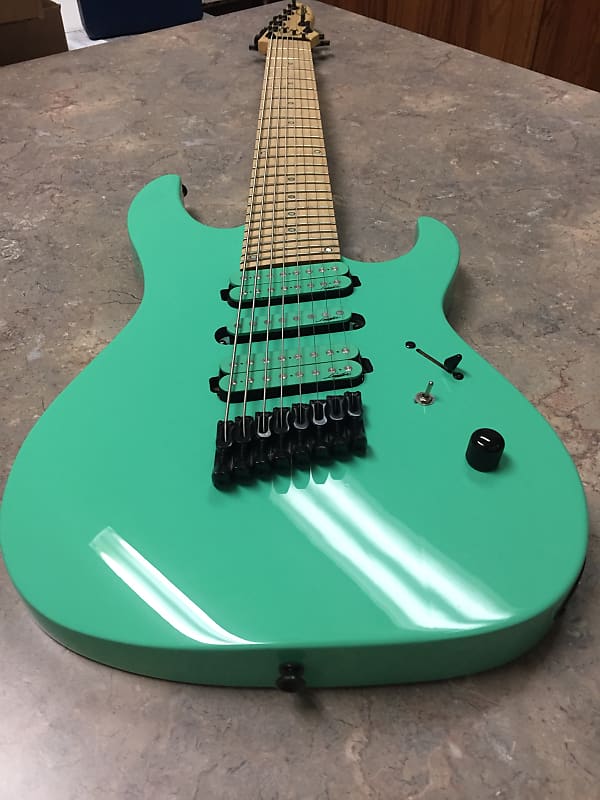 Legator Opus OS8 8-String Fanned Fret 2018 Sea Foam Green | Reverb