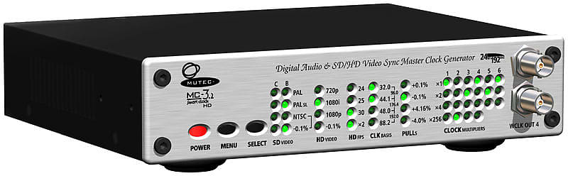 Mutec Smart Clock HD MC-3.2 Digital Audio & SD / HD Video | Reverb