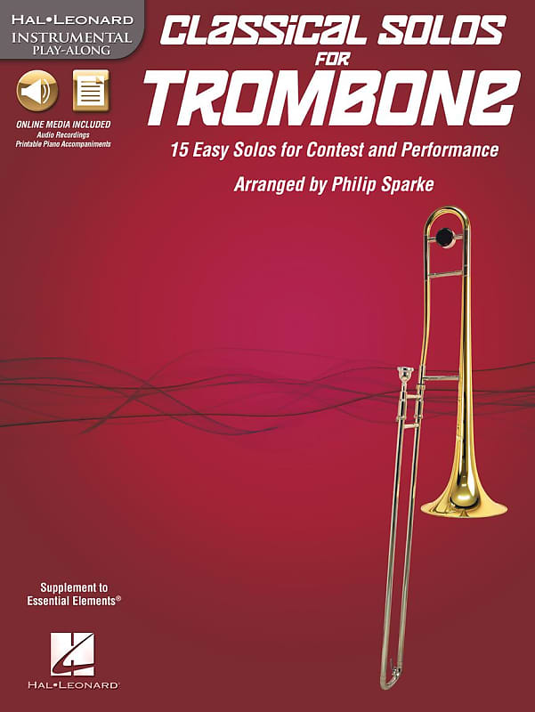 Classical Solos Instrumental Playalong - Trombone w/CD | Reverb
