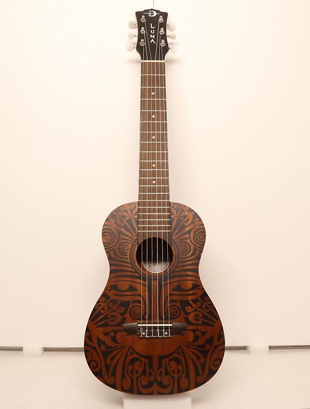 Luna Guitars, 6-String Ukulele, Natural (UKE Tribal 6) | Reverb