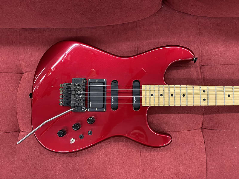 Charvel Model 4M Electric Guitar 1988 - Candy Apple Red | Reverb UK