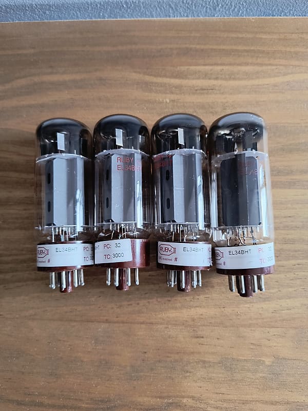 Ruby EL34BHT Matched Quad 2010s | Reverb