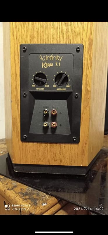 Infinity Kappa 7.1 twin tower speakers 1992 Wooden | Reverb