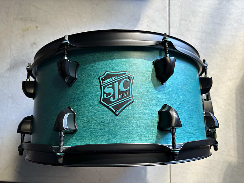 SJC 14X6.5 Pathfinder Snare Drum Teal Satin Teal Satin | Reverb