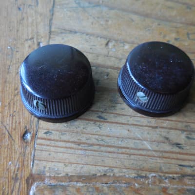 Bakelite Daka-ware knobs, pair for National, Vega, Guild, | Reverb