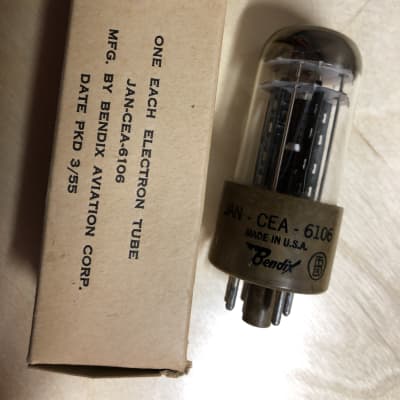 Bendix Jan. CEA 6106 5Y3WGT tube valve | Reverb