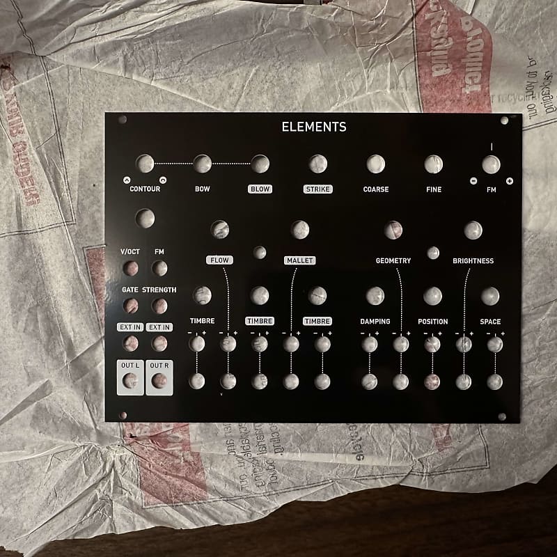 Mutable Instruments Elements black Antumbra panel | Reverb