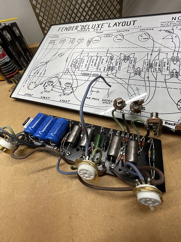Fender Deluxe 5E3 chassis and board | Reverb