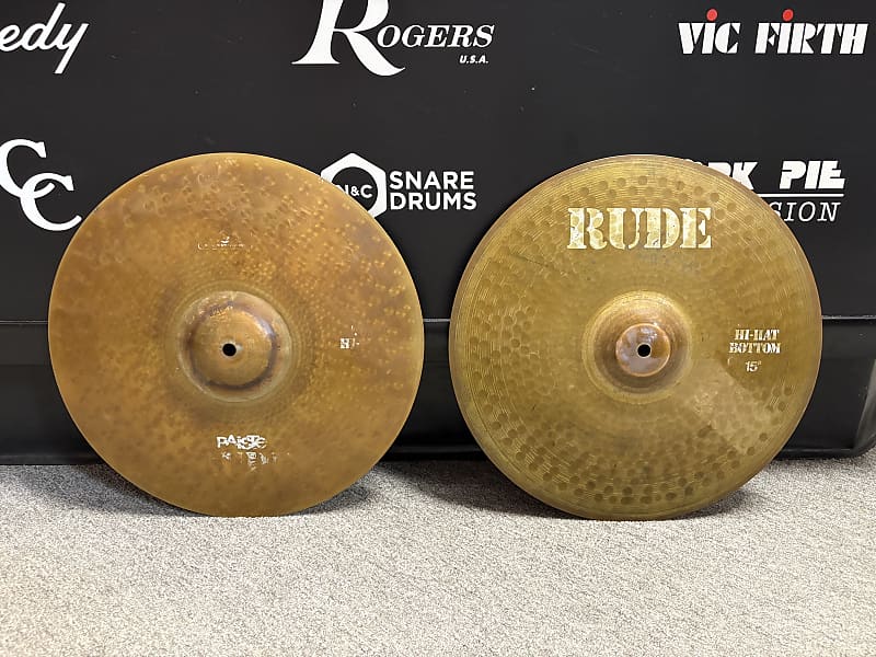 Paiste Rude 15” Hi-Hat Cymbals | Reverb