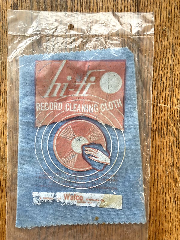 Hi-Fi Record Cleaning Cloth 50's-60's, Cool Packaging | Reverb