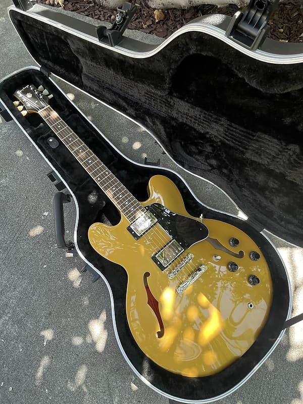 Epiphone ES-335 Traditional Pro Metallic Gold | Reverb