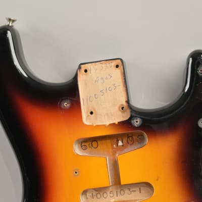 1960 Fender Custom Shop Stratocaster NOS Relic Sunburst Alder | Reverb
