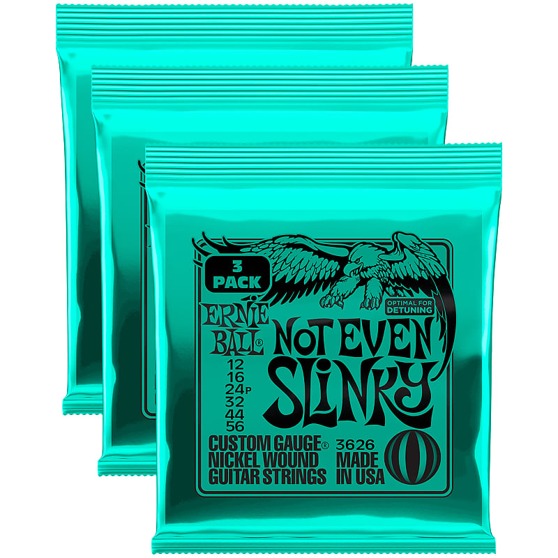 3626 Not Even Slinky 12-56 Pack de 3 Ernie Ball | Reverb