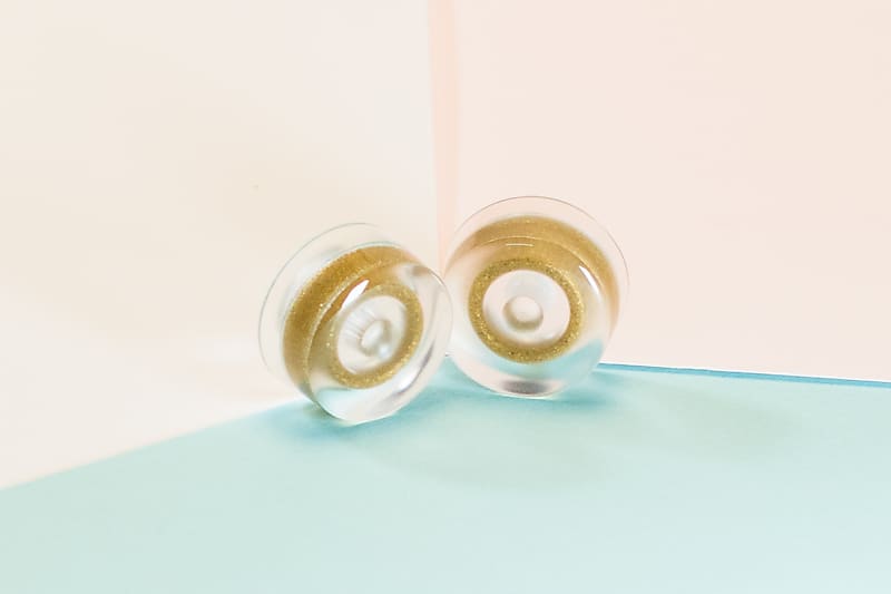 Clear/Gold Speed Knob Duo | Reverb