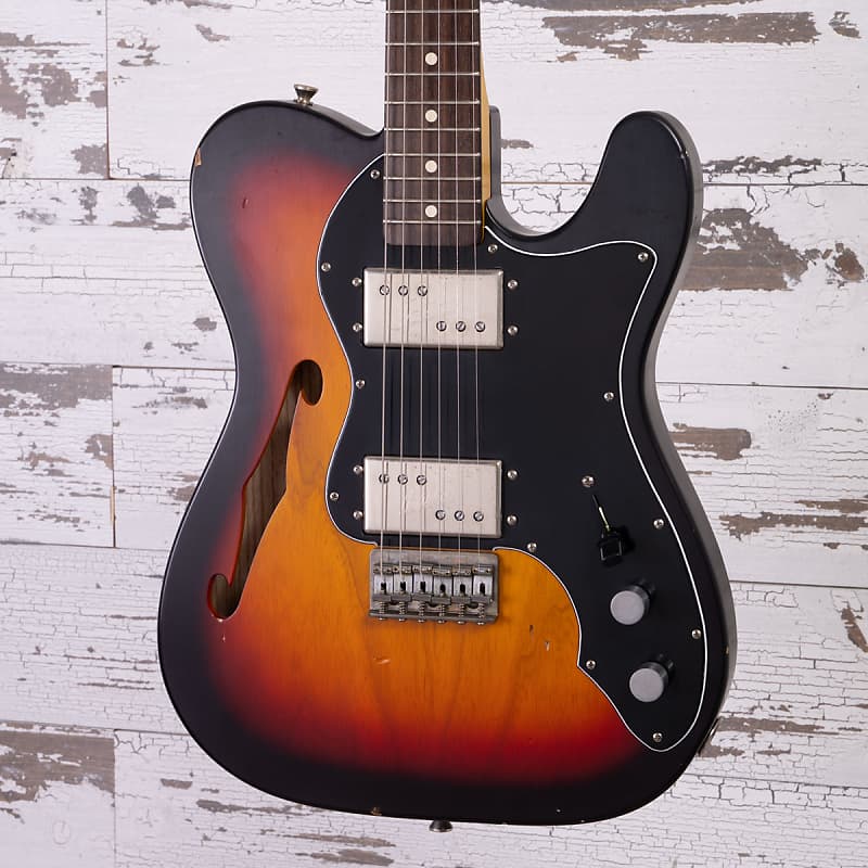 Nash T-72 Thinline HH 3-Tone Sunburst | Reverb