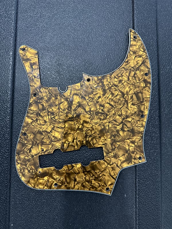Gold Pearl Fender Jazz Pickguard | Reverb