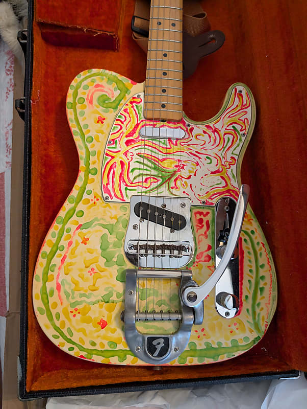 Vintage Fender Telecaster 67-68 w HSC w Fender Bigsby bar | Reverb