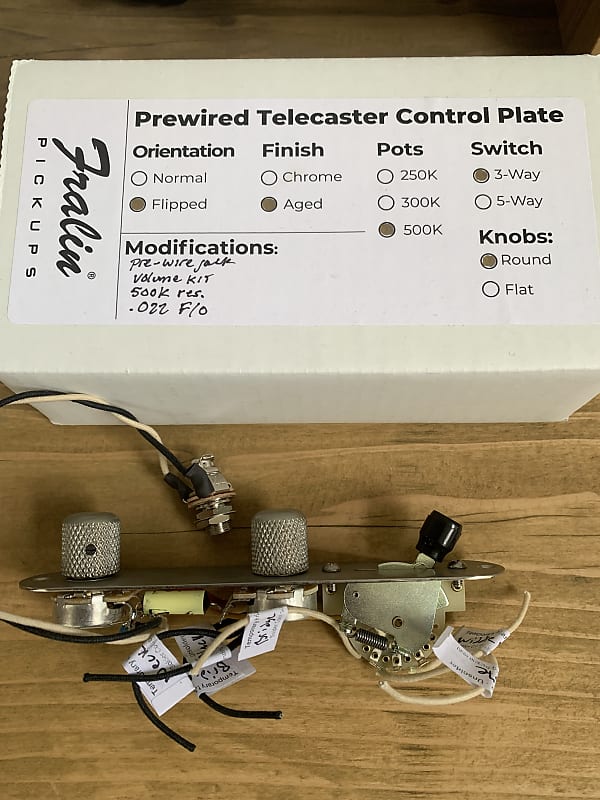 Lindy Fralin Telecaster 5 way Control Plate | Reverb