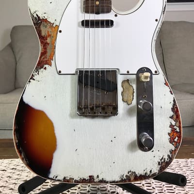 Fender Custom Shop Nashville Telecaster - Relic Olympic White | Reverb