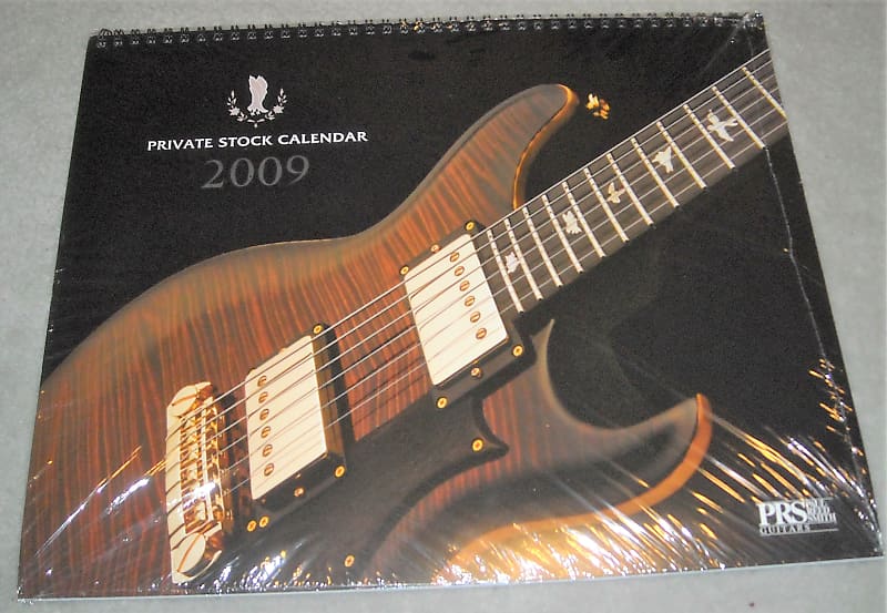Paul Reed Smith Calendar 2009 Private stock New Sealed never | Reverb