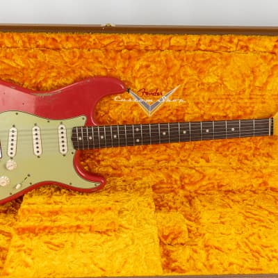 Fender Custom Shop 60s Strat Hardtail Aged - Fiesta Red | Reverb
