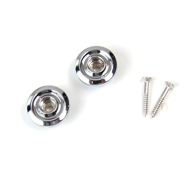 Bass Guitar String Retainer Guide Large button Style, Chrome | Reverb