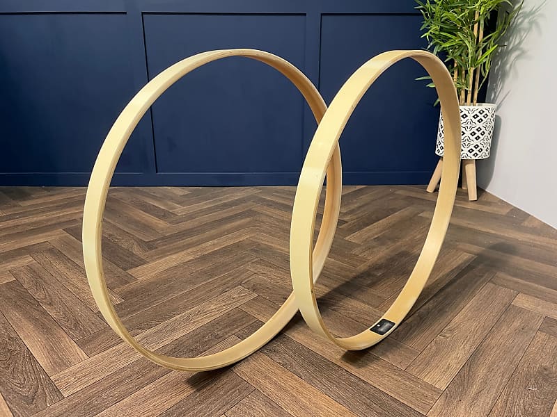 Pearl Vision Birch Bass Drum 22” Wooden Hoops Rims | Reverb UK