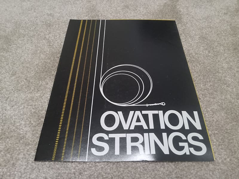 Vintage 1970's Ovation Strings Catalog! Rare, Original Case | Reverb