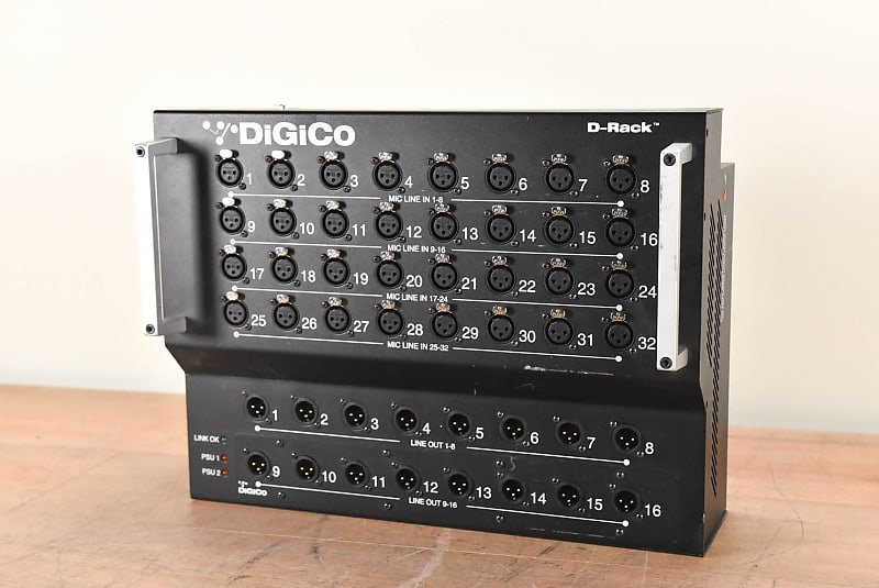 DiGiCo D-Rack 32 x 16 Cat6 Analog I/O Stage Box CG004H7 | Reverb