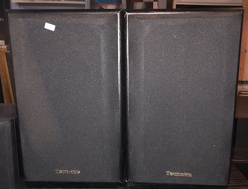 Technics SB-SL-101 Bookshelf Speakers Black | Reverb