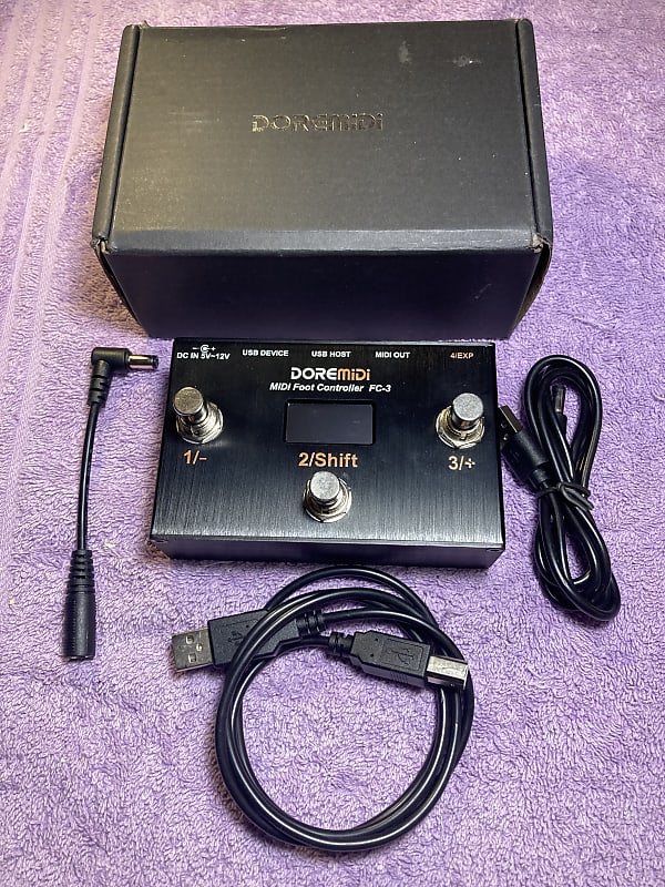 DOREMiDi FC-Three MIDI Foot Controller 2025 - black matte | Reverb