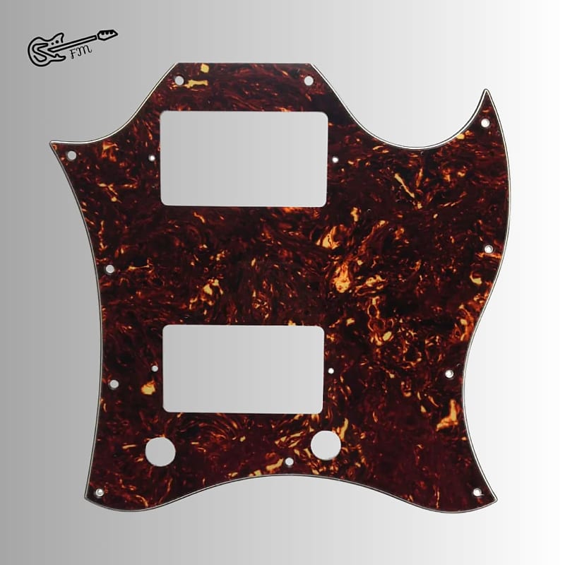 Brown Tortoise SG Standard Guitar Pickguard-Brown Tortoise | Reverb UK
