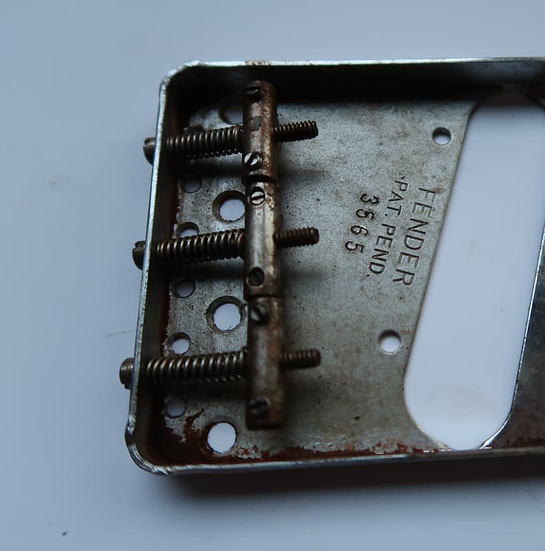 Fender Telecaster Bridge PAT.PEND. Tele 3565 Serial Number 52 | Reverb