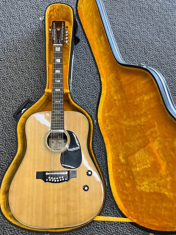 Vintage Crown Model KT-300 Electric Acoustic 12 string guitar | Reverb