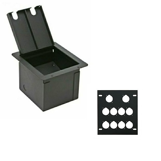 Elite Core Recessed Metal Stage Floor Box with Plate with 10 | Reverb