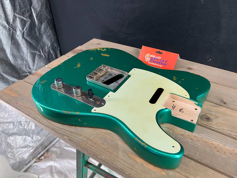Real Life Relics Nitro Tele® Telecaster® Body Aged Sherwood | Reverb