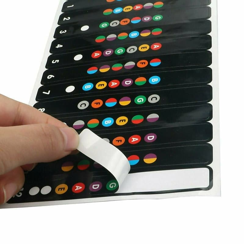 Guitar Accessories Fretboard Notes Map Sticker Fingerboard | Reverb