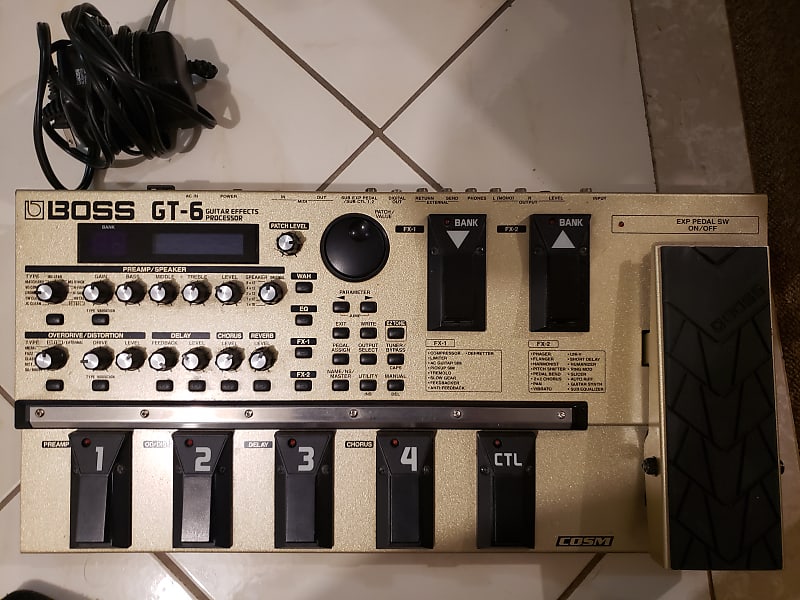 Boss GT-6 Multi-Effect Unit 2010s - Gold | Reverb