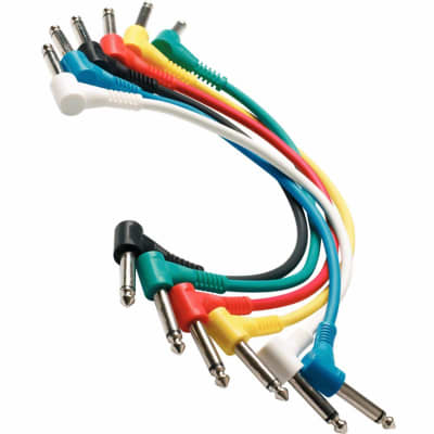 ZoZo Multi-Color 12-inch Patch Cables, 6-Pack, 1/4" Right | Reverb