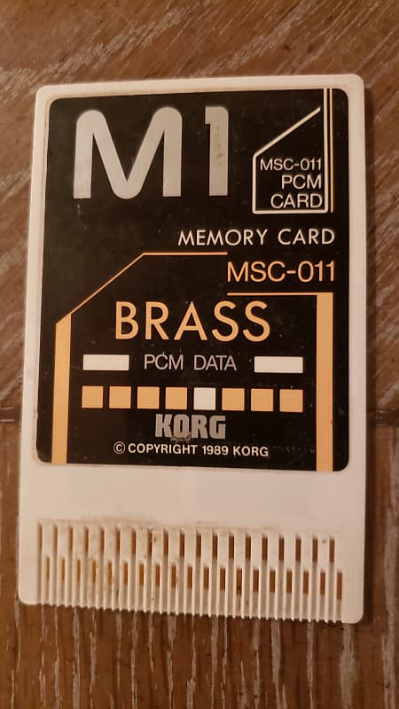 Korg Korg M1 MSC-011 Brass Memory Card | Reverb