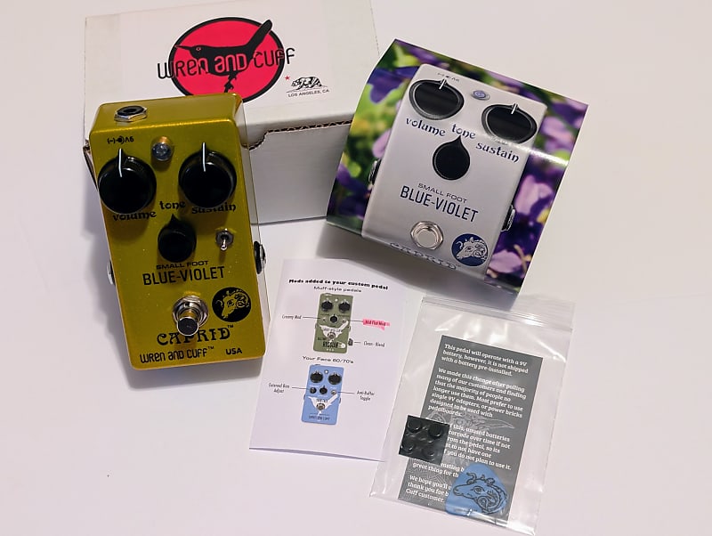 Wren and Cuff Custom Shop Small Foot Blue-Violet w/Flat Mids | Reverb