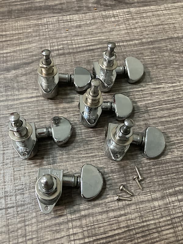 Grover 6 in line machine heads 2012 - Chrome | Reverb