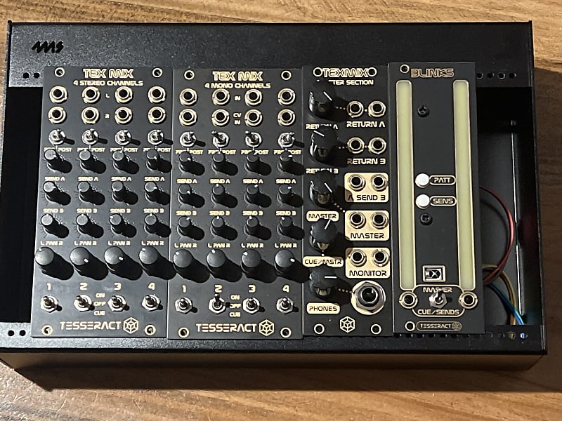 Tesseract Modular Tex Mix Master Section, 4 Stereo Channels, | Reverb