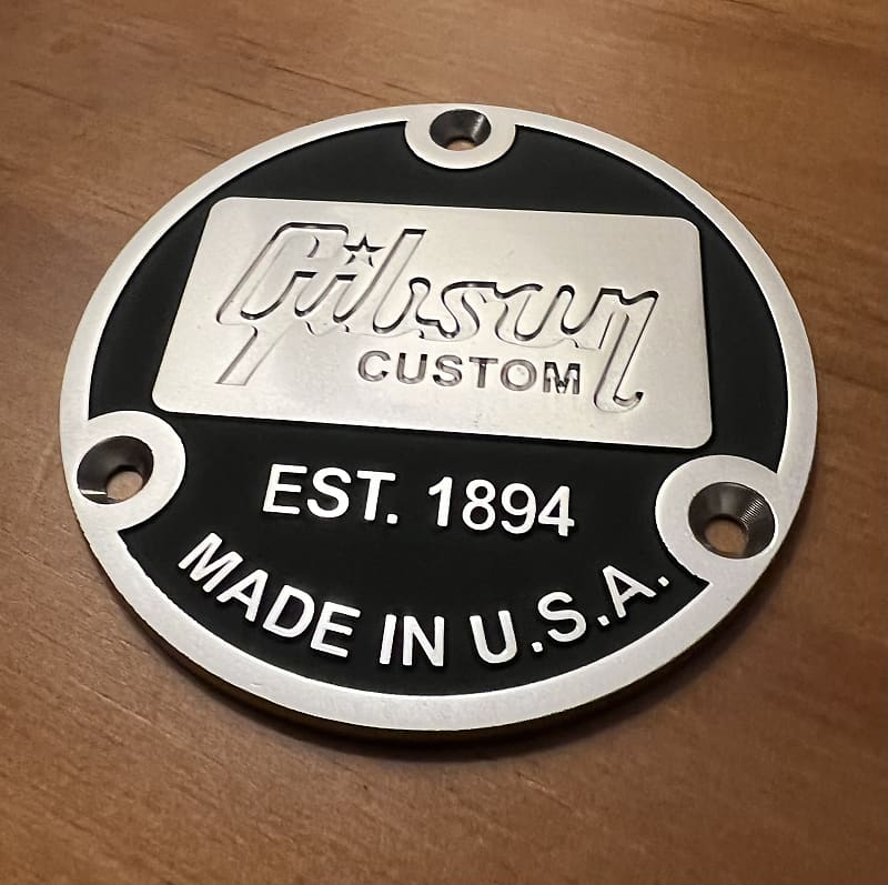 Black Gibson Custom Shop Badge Les Paul Historic Reissue R5 | Reverb