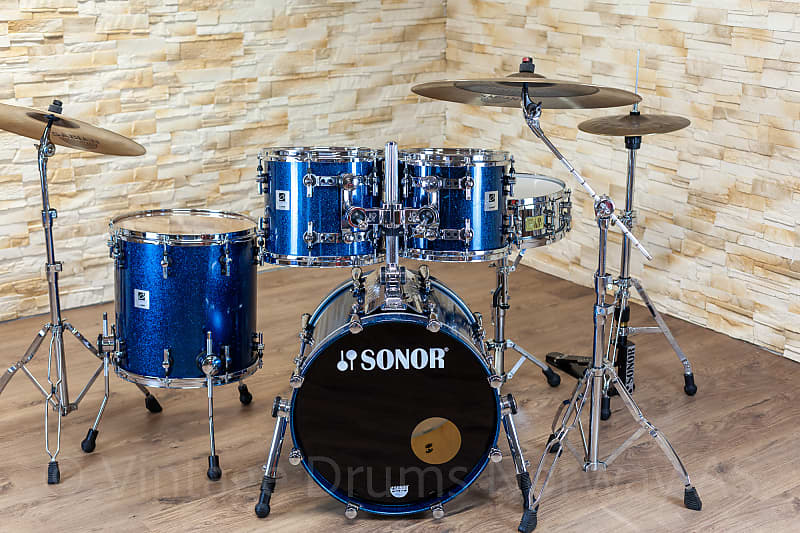 Sonor Designer Maple Light 12,13,16,20 - Blue Sparkle | Reverb