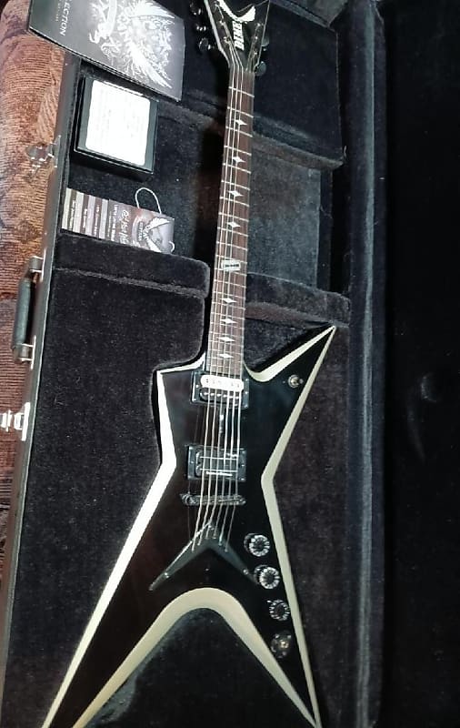 Dean Dimebag Stealth 2009 - Black with silver bevels | Reverb