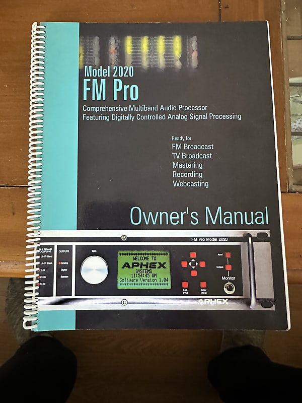 Aphex 2020 FM pro 2020 manual | Reverb